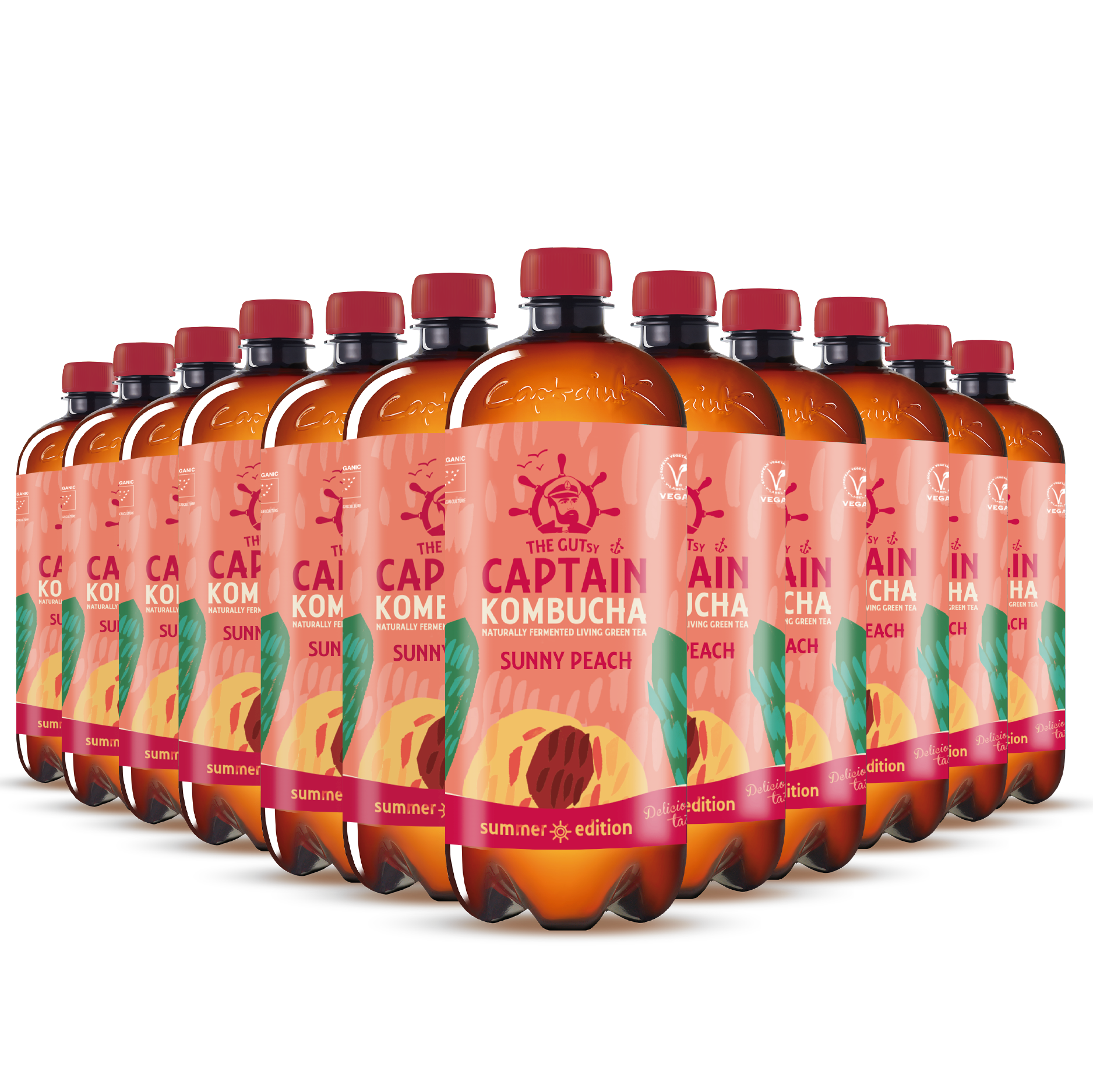 GUTsy Captain Kombucha Pêssego - 12x1L – The GUTsy Captain Portugal
