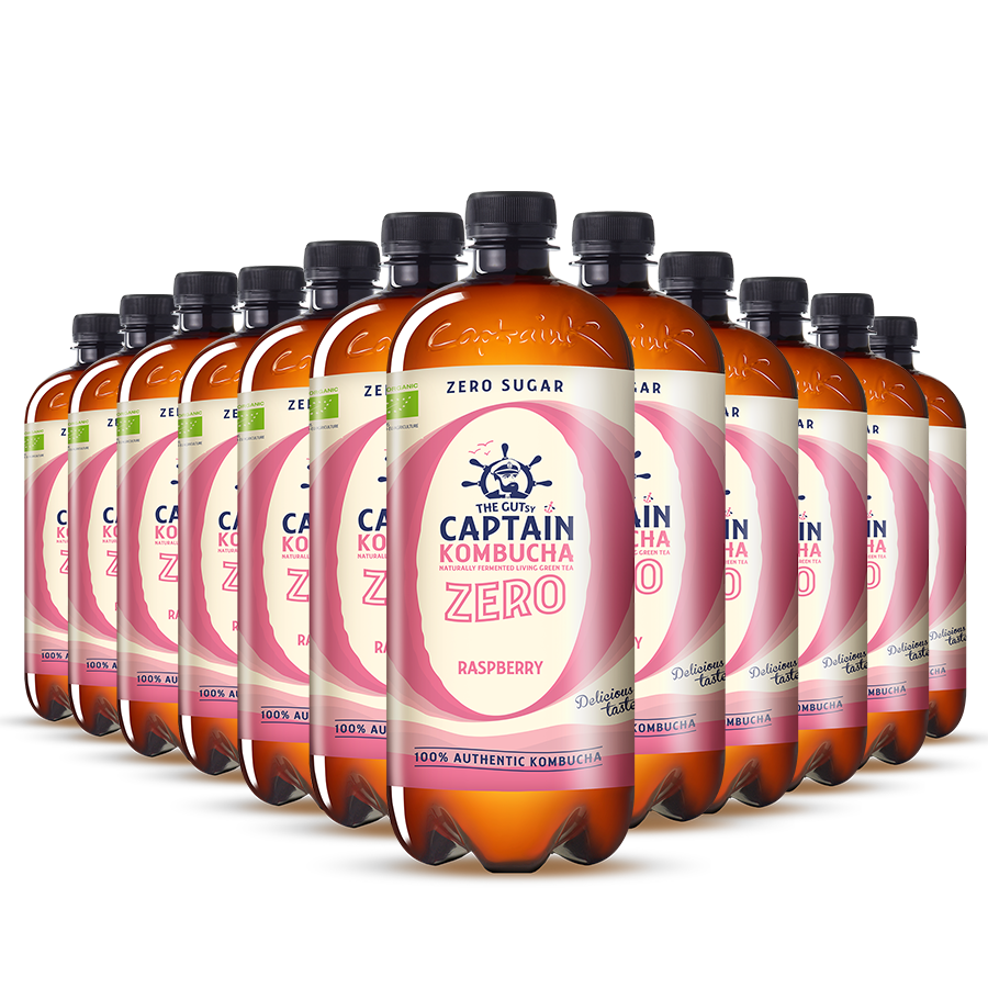 GUTsy Captain Kombucha Zero Framboesa - 12x1L – The GUTsy Captain Portugal